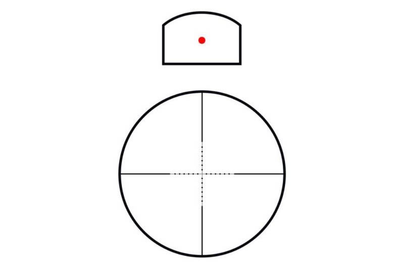 RED DOT - OPTIKA RHINO 4X32 - CRNA | THETA OPTICS™ | RODANDGUN