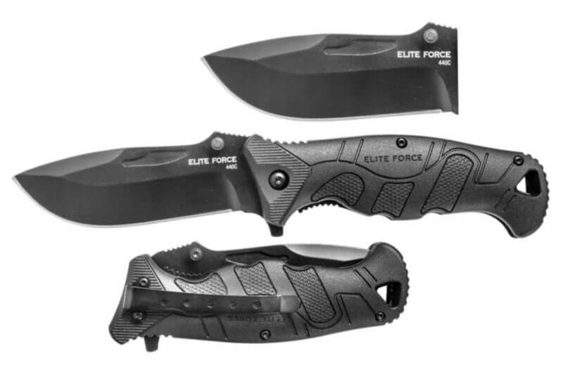 TAKTIČKI PREKLOPNI NOŽ EF141 - CRNI | ELITE FORCE | Airsoft trgovina ...